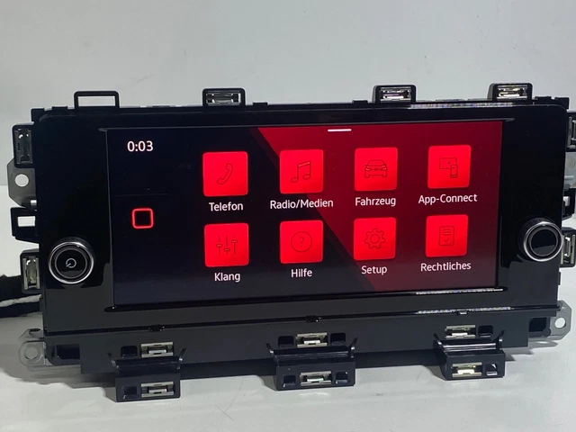 VW GOLF 8 GTI Headunit DAB RADIO MIB3 Monitor Screen Multimedia Carplay ...