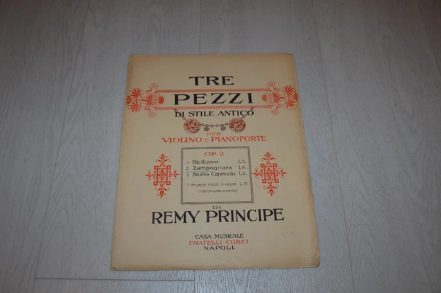 REMY PRINCIPE - 'Zampognara' Per Violino E Pianoforte - Op. 2 N.2 - Ed ...