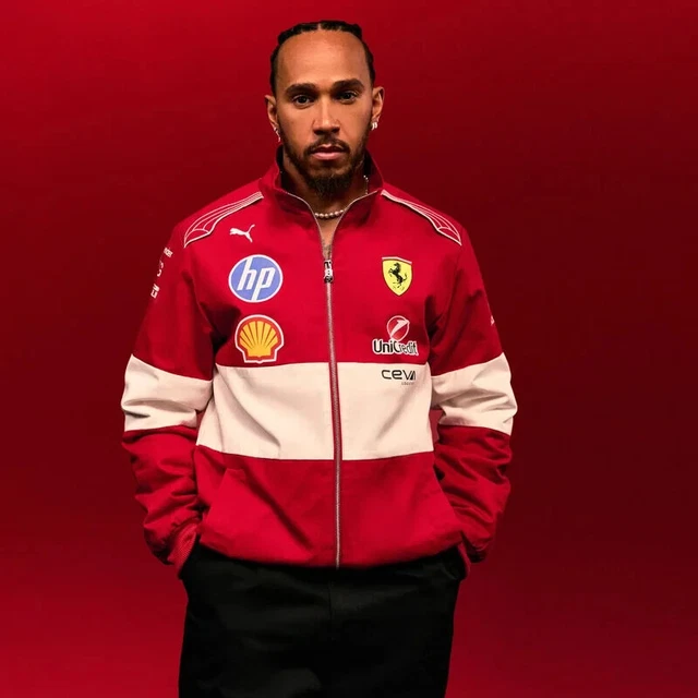 LEWIS HAMILTON SCUDERIA Ferrari F1 PUMA 2025 Team Racing Jacket Size L ...