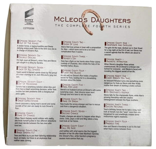 MCLEOD’S DAUGHTERS VHS The Complete Forth Series Video Tape Box Set PAL ...