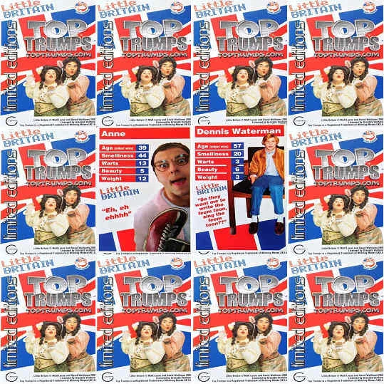 TOP TRUMPS SINGLE Card Little Britain TV Characters - Various Stars ...