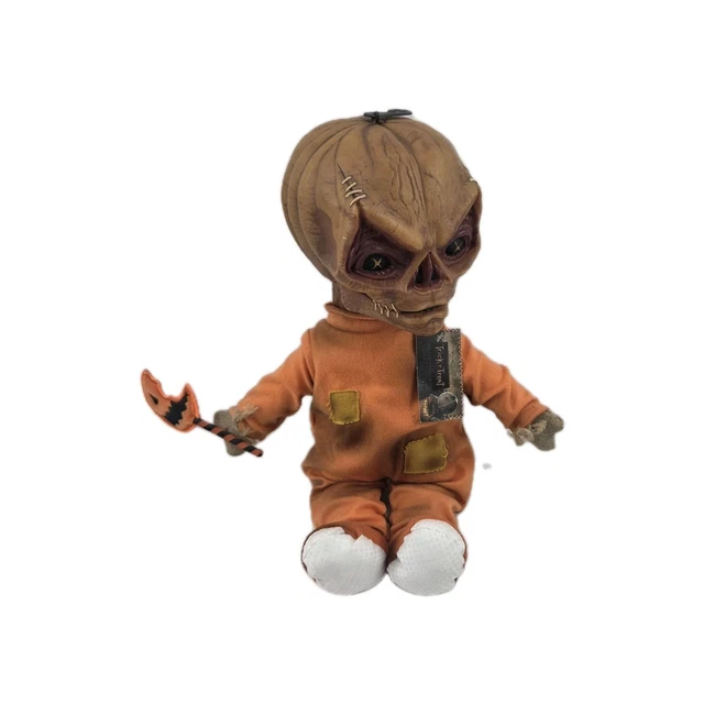 SPIRIT HALLOWEEN TRICK R Treat Unmasked Sam Plush Doll Horror Scary ...