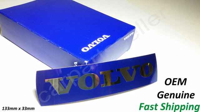 VOLVO FRONT GRILLE Badge Emblem Metal Sticker Logo Replacement 133x33mm ...