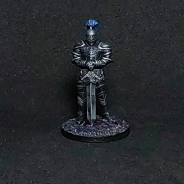 KNIGHT FIGHTER PALADIN Miniature Painted DnD Mini Dungeons and Dragons ...
