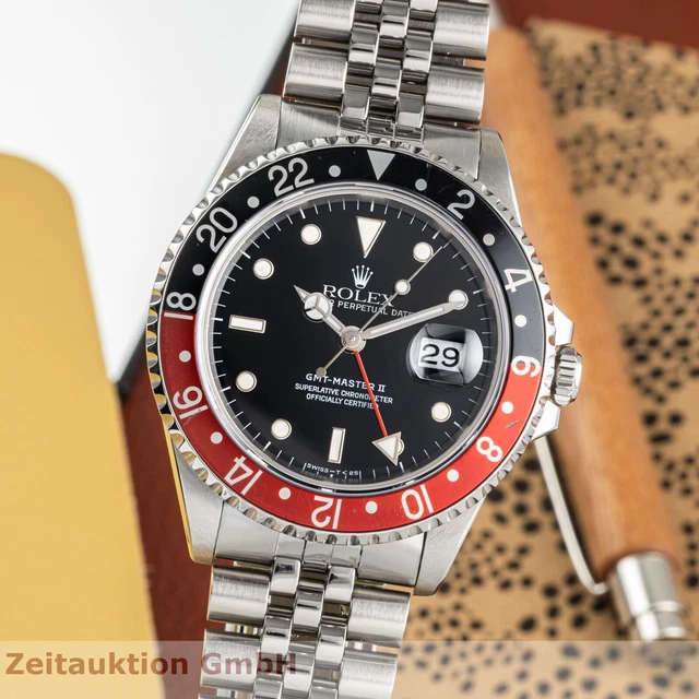 ROLEX GMT-MASTER II ""Coca-Cola"" orologio da uomo acciaio Oyster ...