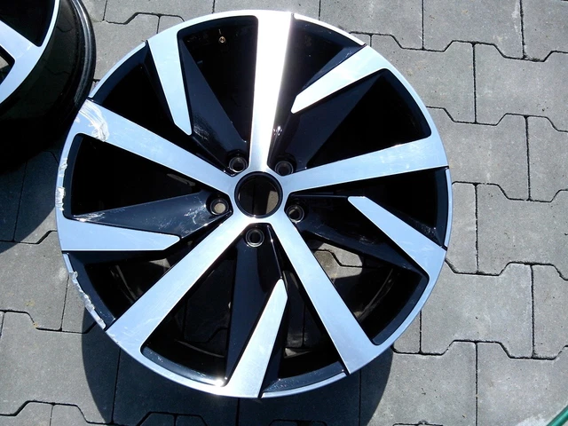 1X ALUFELGE 19 Zoll 8.0" 5x112 47ET Glanz Schwarz 2GA601025 VW T-Roc ...