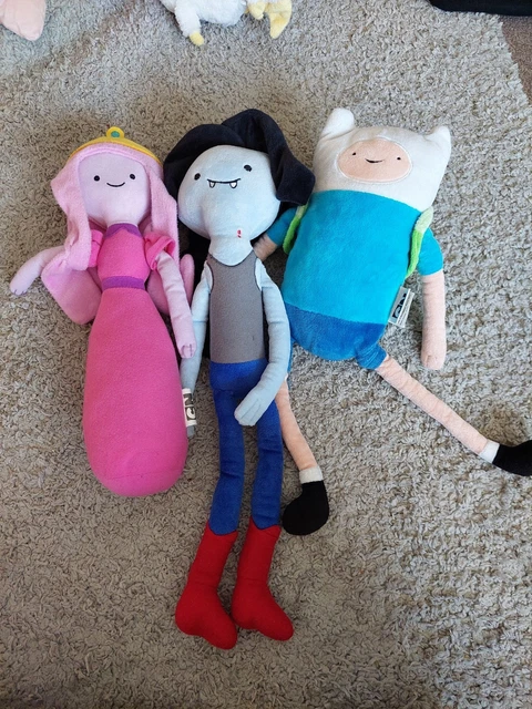 ADVENTURE TIME PLUSH Toy Bundle Marceline Finn Princess Bubblegum Soft ...