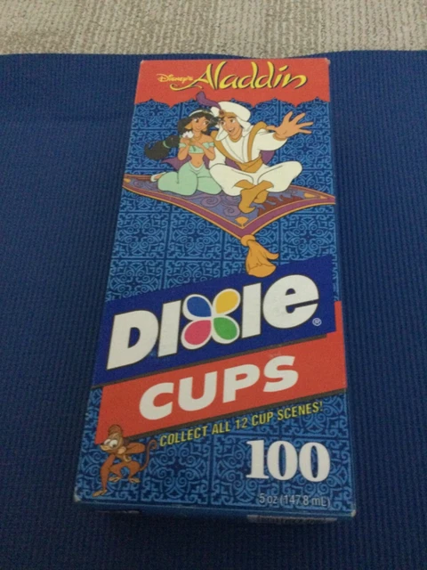 VINTAGE 1993 DISNEY’S Aladdin Dixie Cups 100 5 oz.Cups $19.99 - PicClick