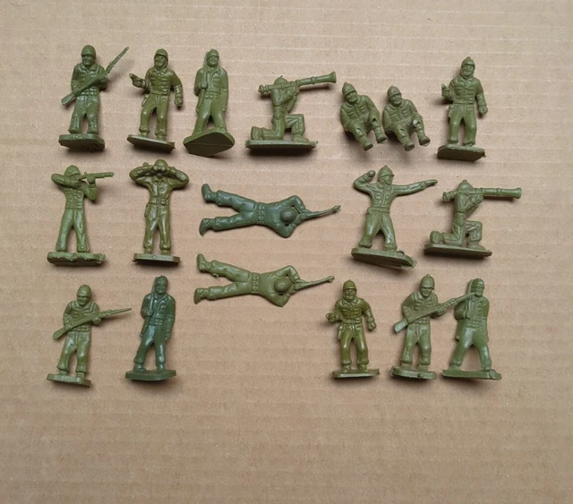 VINTAGE MARX 45MM Army Men PlaySet Training Center Soldiers Lot Of 18 ...