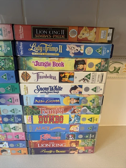 DISNEY 29 X VHS Video Job Lot Bundle Collectable £15.00 - PicClick UK