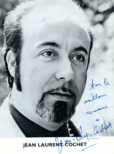 JEAN-LAURENT COCHET 14X19 AUTOGRAPHE THEATRE Autograph PHOTO SIGNEE ...