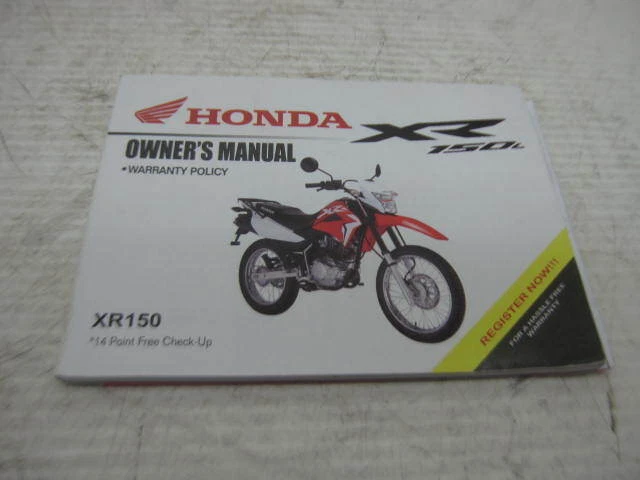 HONDA XR150 XR150LEK Owner s Manual Instruction Manual Overseas Version ...