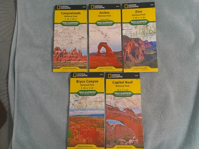 NATIONAL GEOGRAPHIC MAP Utah National Parks [map Pack Bundle of 5] *Ex ...