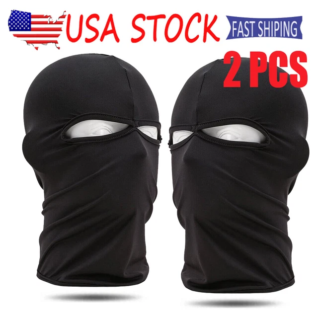2 PACK 2 Hole Ski Mask Full Face Helmet Neck Gaiter Ski Mask Balaclava ...