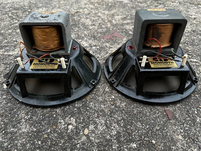 RFT PAIR 8 " field coil speaker vintage 1950 germany Zeiss Ikon ...