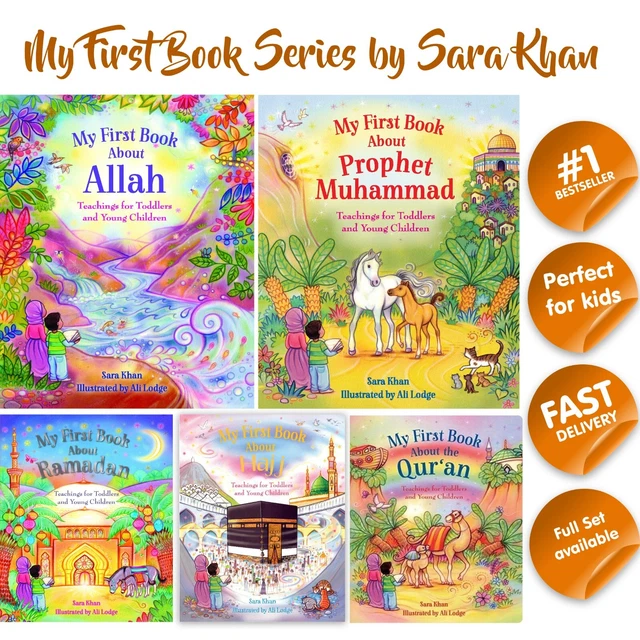 MY FIRST BOOK Allah Ramadan Muhammad Quran Hajj *Full Set* Islamic Kids ...