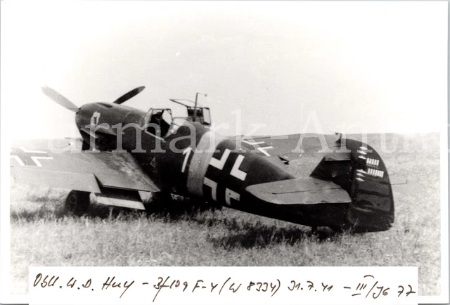 C815 FOTO WEHRMACHT Archiv Repro Luftwaffe Flugzeug Me109 JG77 rkt ...