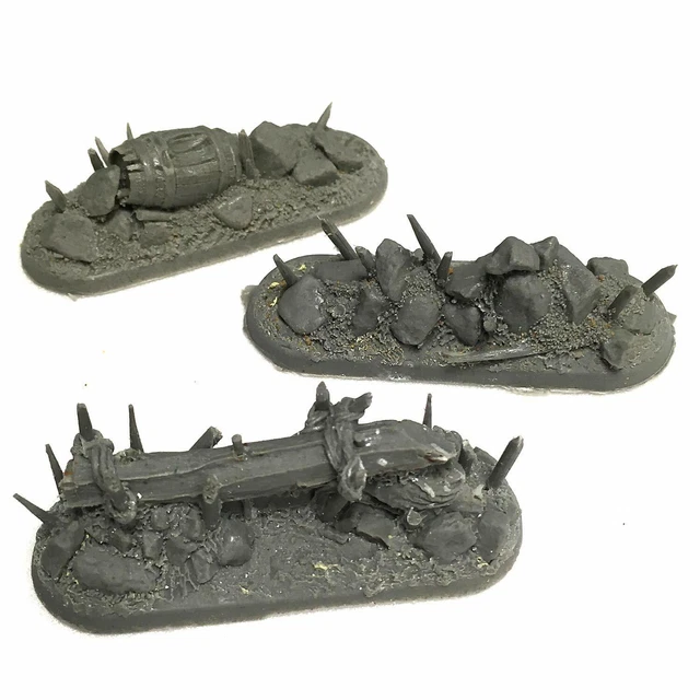 BARRICADE SCATTER TERRAIN X3 28mm Resin Unpainted £10.00 - PicClick UK