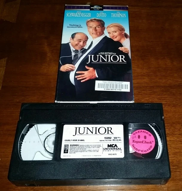 VINTAGE JUNIOR MOVIE VHS Tape Danny Devito Arnold EUC $10.00 - PicClick