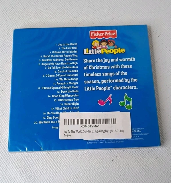 FISHER PRICE JOY To The World Sunday School Christmas Sing-Along CD New ...