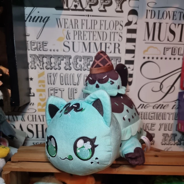 APHMAU MINT ICE Cream MeeMeows Cat 11" Soft Toy Plush Green Large £20. ...