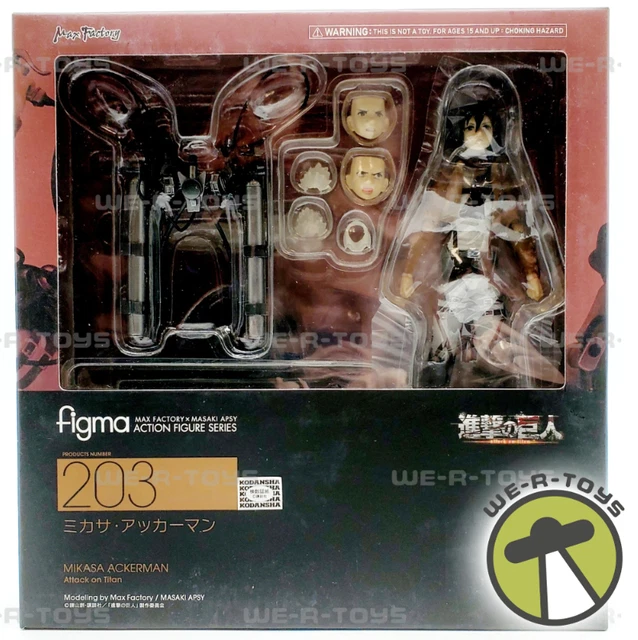 MAX FACTORY FIGMA Attack on Titan Mikasa Ackerman Action Figure Good ...