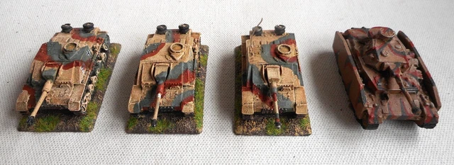 3 15MM WW2 German StuG III Tank Destroyers & MkIV Panzer Tank. Flames of War. $19.36 - PicClick AU