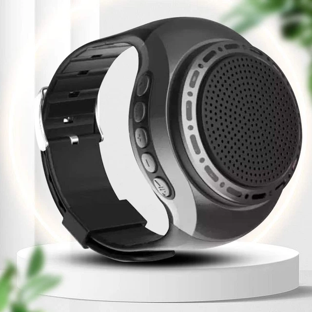 WRIST WATCH SPEAKER FM Radio USB Rechargeable Bluetooth-compatible ...