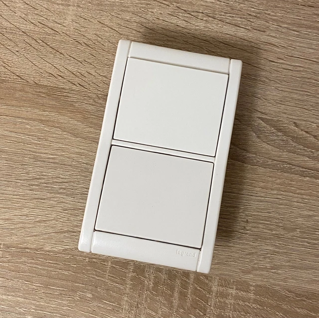 LEGRAND SAGANE OPALIS Blanc - Double interrupteur va et vient EUR 24,50 ...