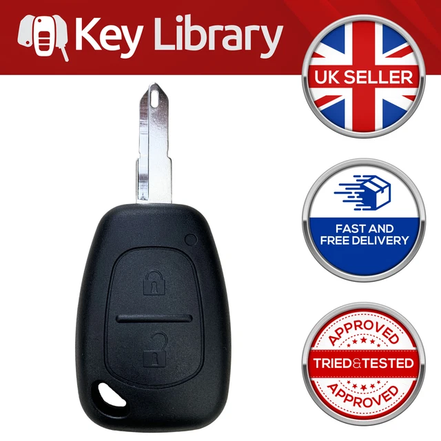 VAUXHALL VIVARO RENAULT Trafic Master Kangoo 2 Button 433Mhz Remote Van ...