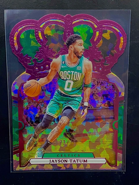 23/24 CROWN ROYALE JAYSON TATUM rosa ghiaccio incrinato / 75 n. 44 ...