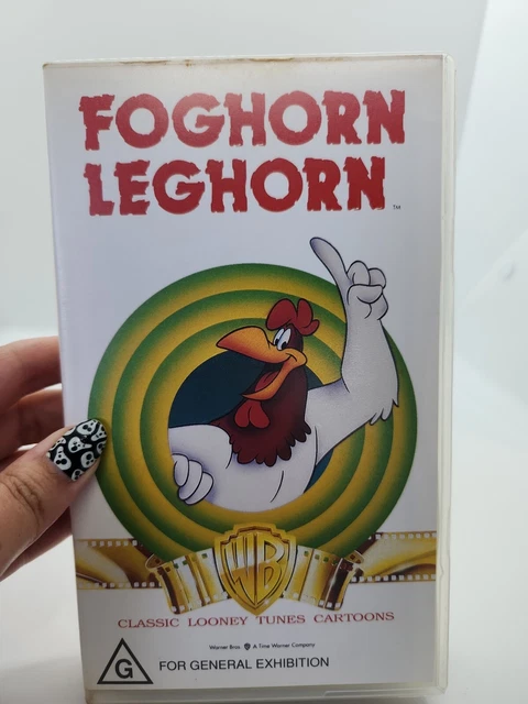 LOONEY TUNES FOGHORN Leghorn VHS Video Tape 1990 Classic Cartoon Warner ...