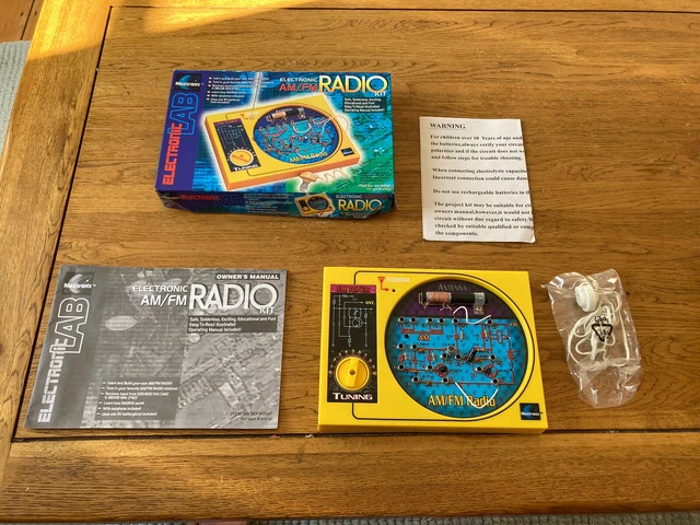 VINTAGE MAXITRONIX ELECTRONIC Lab AM FM Radio Kit Educational ...