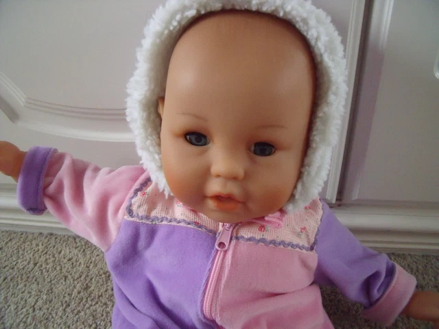 UNUSUAL LARGE SB 20" Bald Baby Doll Sleep Eyes Geoffrey Doll Dressed ...