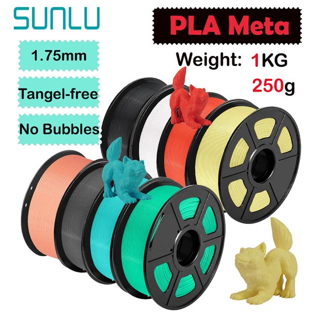 SUNLU PLA META 3D Drucker Filament 1.75mm PLA Meta 1KG 250g +/-0.02mm ...