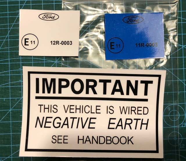 FORD CAPRI MK1 Under Bonnet Engine Bay Decals £10.08 - PicClick UK