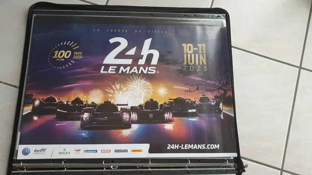 AFFICHE POSTER ORIGINAL Aco Centenaire Non Pliee 24H Du Mans 10-11 Juin ...