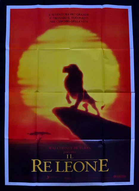 MANIFESTO IL RE LEONE Disney The Lion King Animazione Cartoon Africa ...
