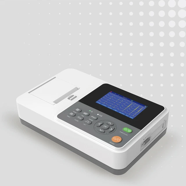 CONTEC E3 PORTABLE ECG/EKG electrocardiograma machine ecg/ekg+Printer ...