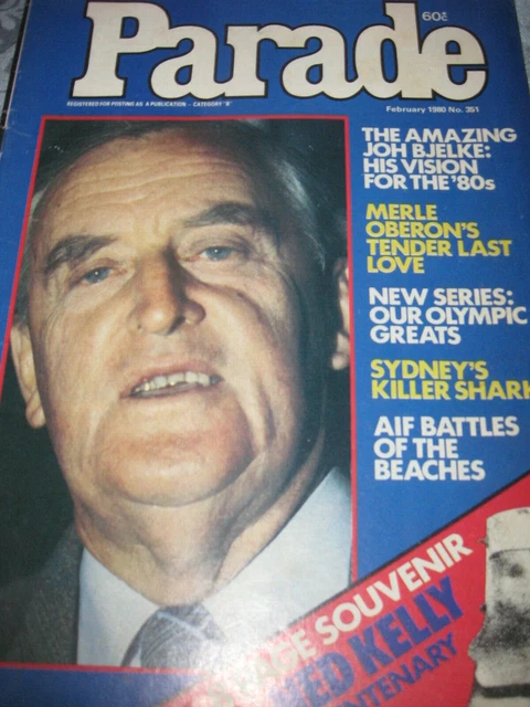 PARADE MAGAZINE 1980 Merle Oberon~Ned Kelly~Joyce Grenfell~Shirley ...