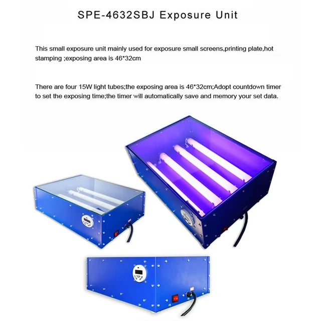 SCREEN PRINTING MACHINE Exposure Unit Silk Screen Printing LED Light ...