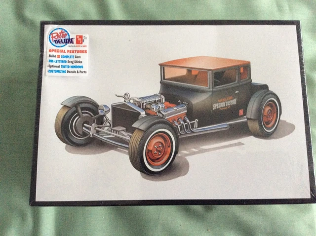 AMT 1925 FORD Chopped Model T build 2 complete cars Sealed Model kit 1/ ...