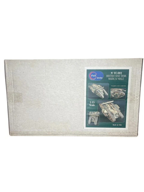 FULL CIRCLE BRITISH WWI Tank Mark IV Male 1:15 Scale New Open Box $400. ...