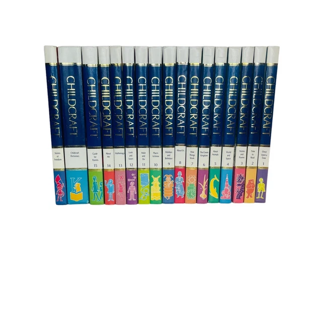 CHILDCRAFT ENCYCLOPEDIA SET 1-15 Complete Dictionary Stories of Freedom ...