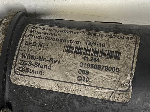 MERCEDES BENZ VITO Viano W639 Sliding Door Motor Electric Power Right ...