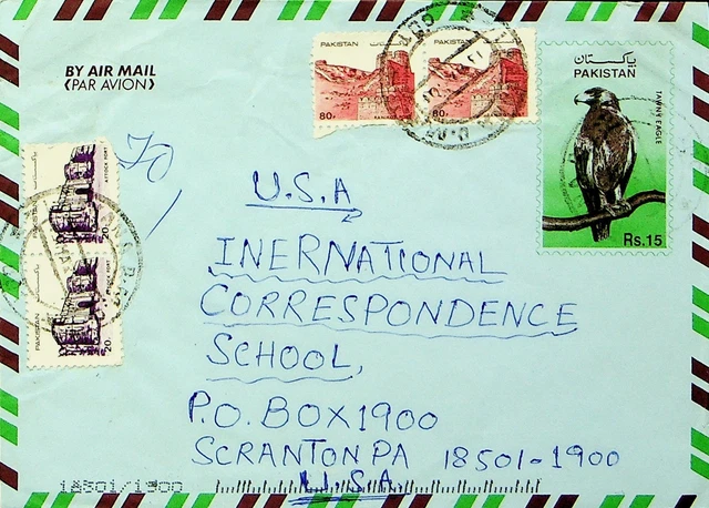 SEPHIL PAKISTAN 4V Revalorisé Sur 15r Poste Aérienne Ps Enveloppe To Int L Corr. EUR 5,53 ...