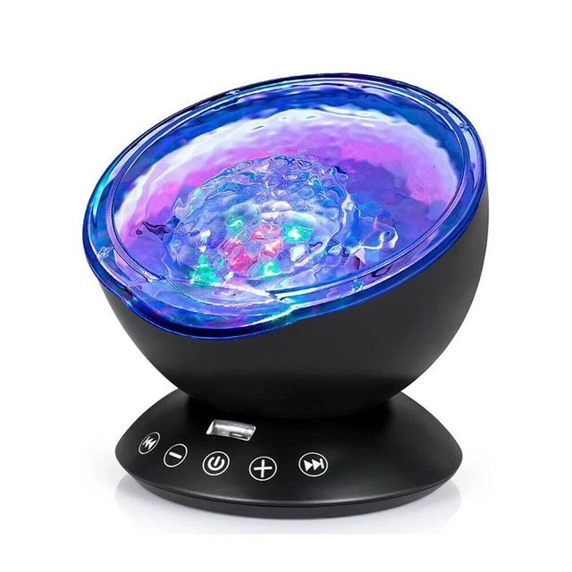 AUTISM SENSORY LED Calming Light Projector Relax Ocean Night Music ...