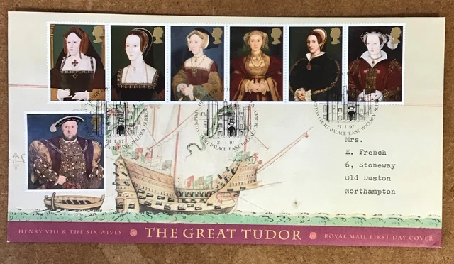 HENRY VIII & The Six Wives The Great Tudor Royal Mail First Day Cover £ ...