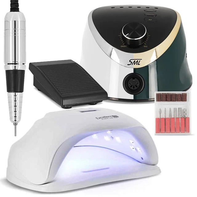 KIT MANUCURE PONCEUSE SML M12 + Lampe Ongle LED 54 Watts EUR 69,93 - PicClick FR