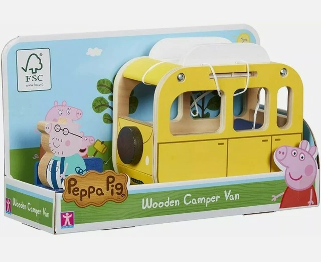 PEPPA PIG WOODEN Camper van Wooden Toy campervan Brand New Boxed £11.95 ...
